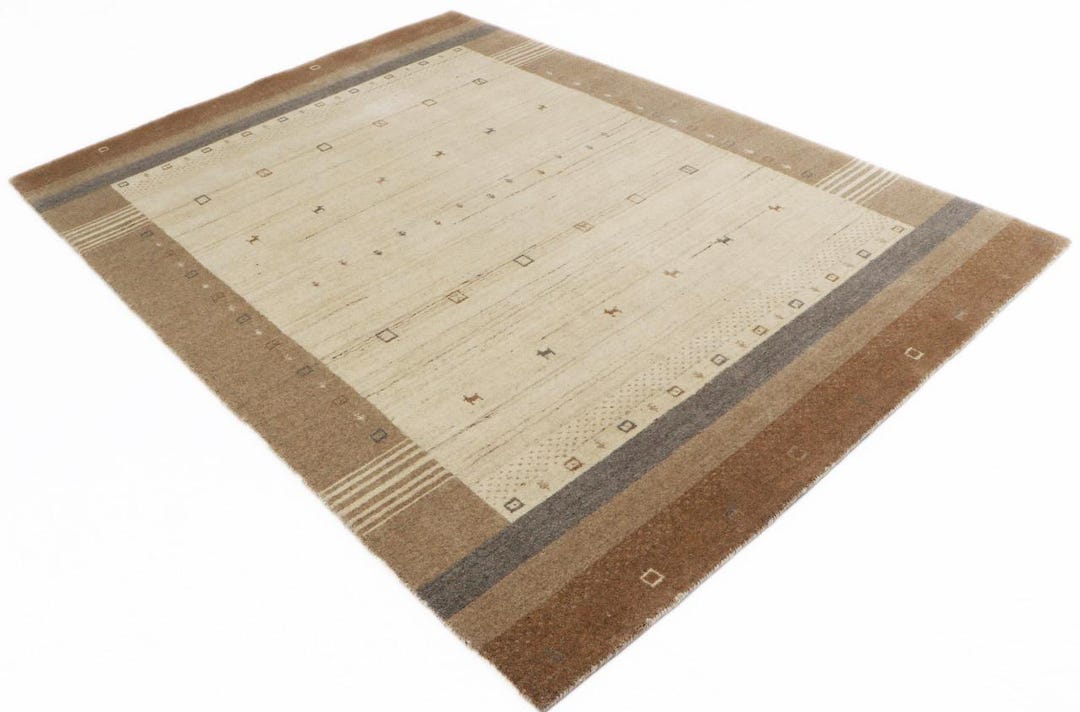 Modern Handloom Gabba Rug ! BEIGE ! 100% Woolen Handmade Rug Designer ...