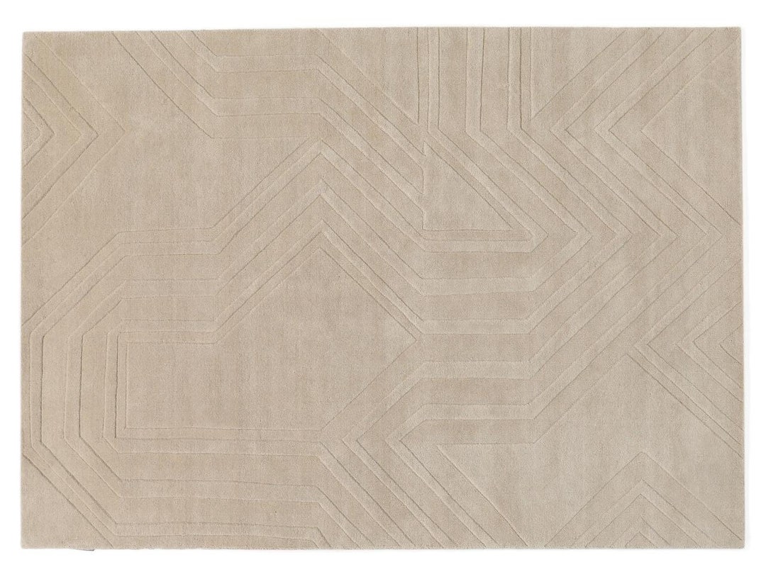 Modern Handloom Grey Wool Rug Shaded Carpet 100% Woolen Rug for Hall ...