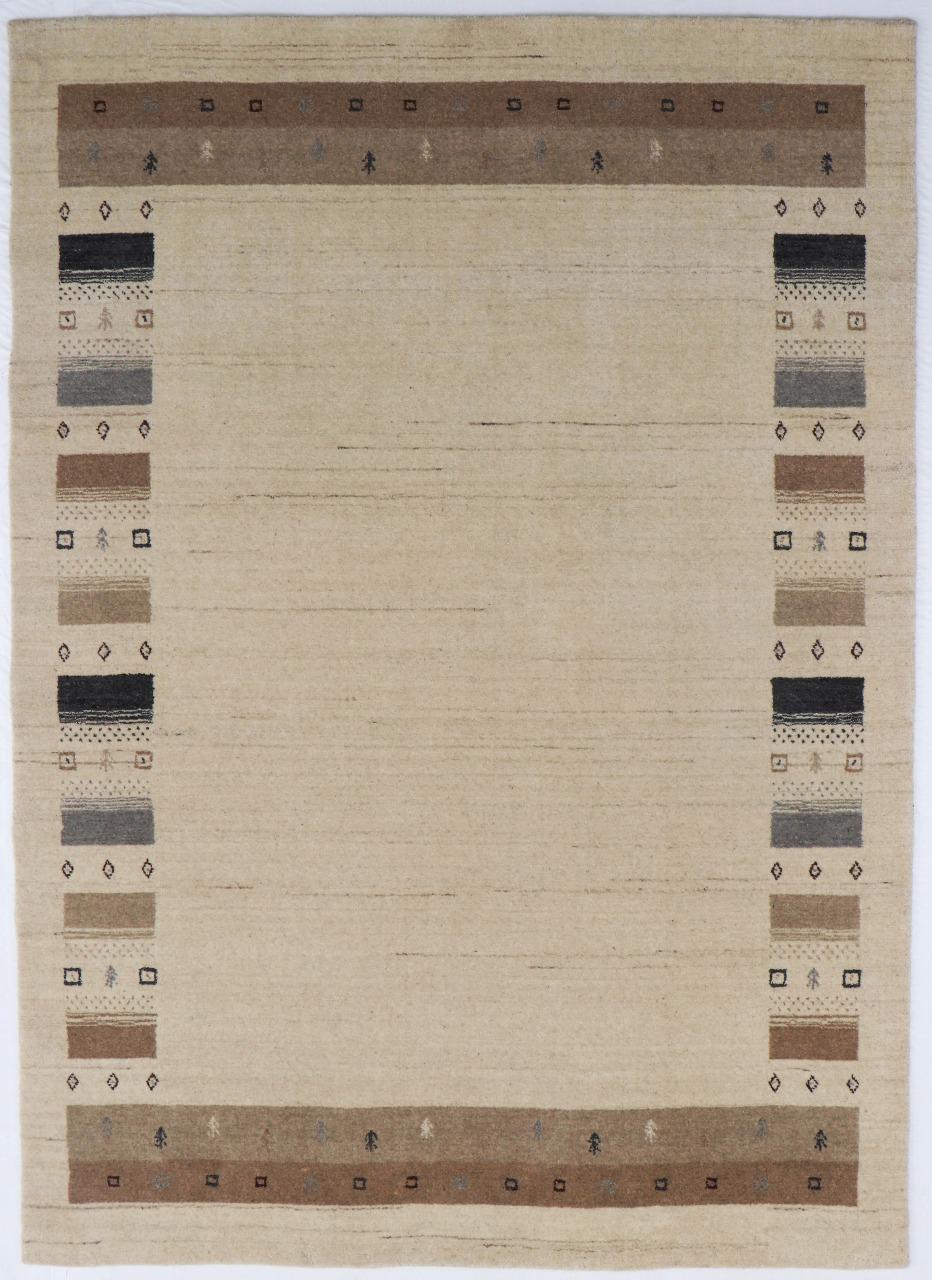 Modern Handloom Gabba Rug ! Beige ! 100% Woolen Handmade Rug Designer ...