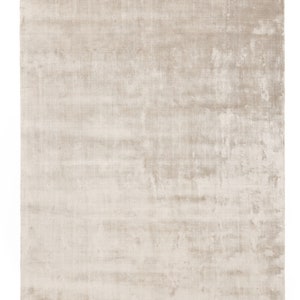 Solid Plain Broadway Beige Handloom Handmade 100% Viscose in a Thick ...