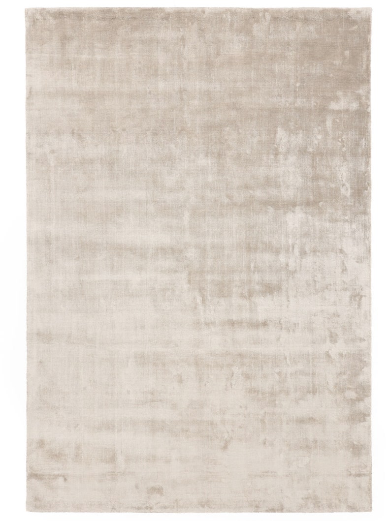 Solid Plain Broadway Beige Handloom Handmade 100% Viscose in a Thick ...