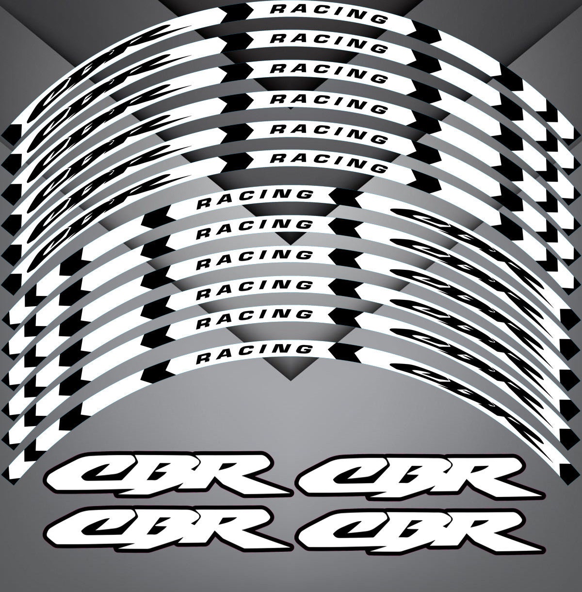 Motorcycle Wheel Stickers Rim Decals Tape for Honda CBR - Etsy
