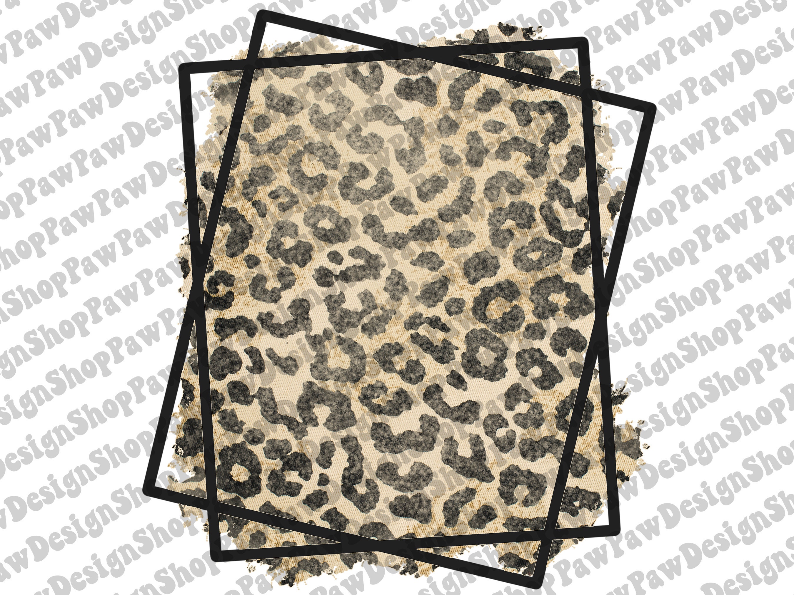 Leopard Background Png, Distressed Leopard Background Png, Frame ...