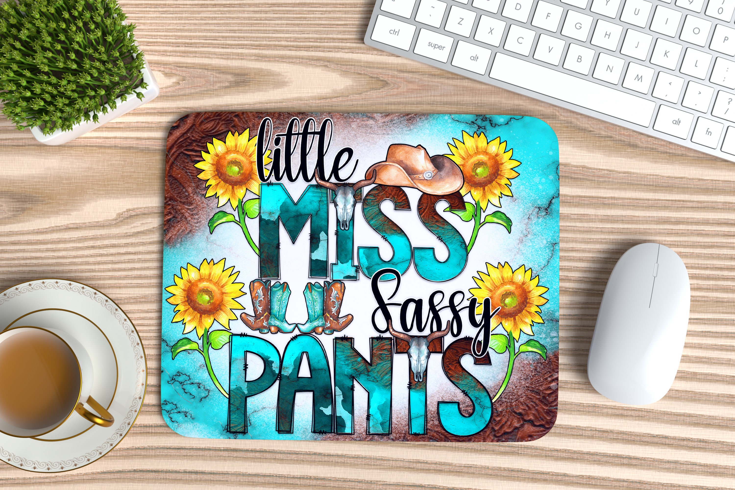 Little Miss Sassy Pants Mouse Pad Png, Mouse Pad Png, Western Mouse Pad ...
