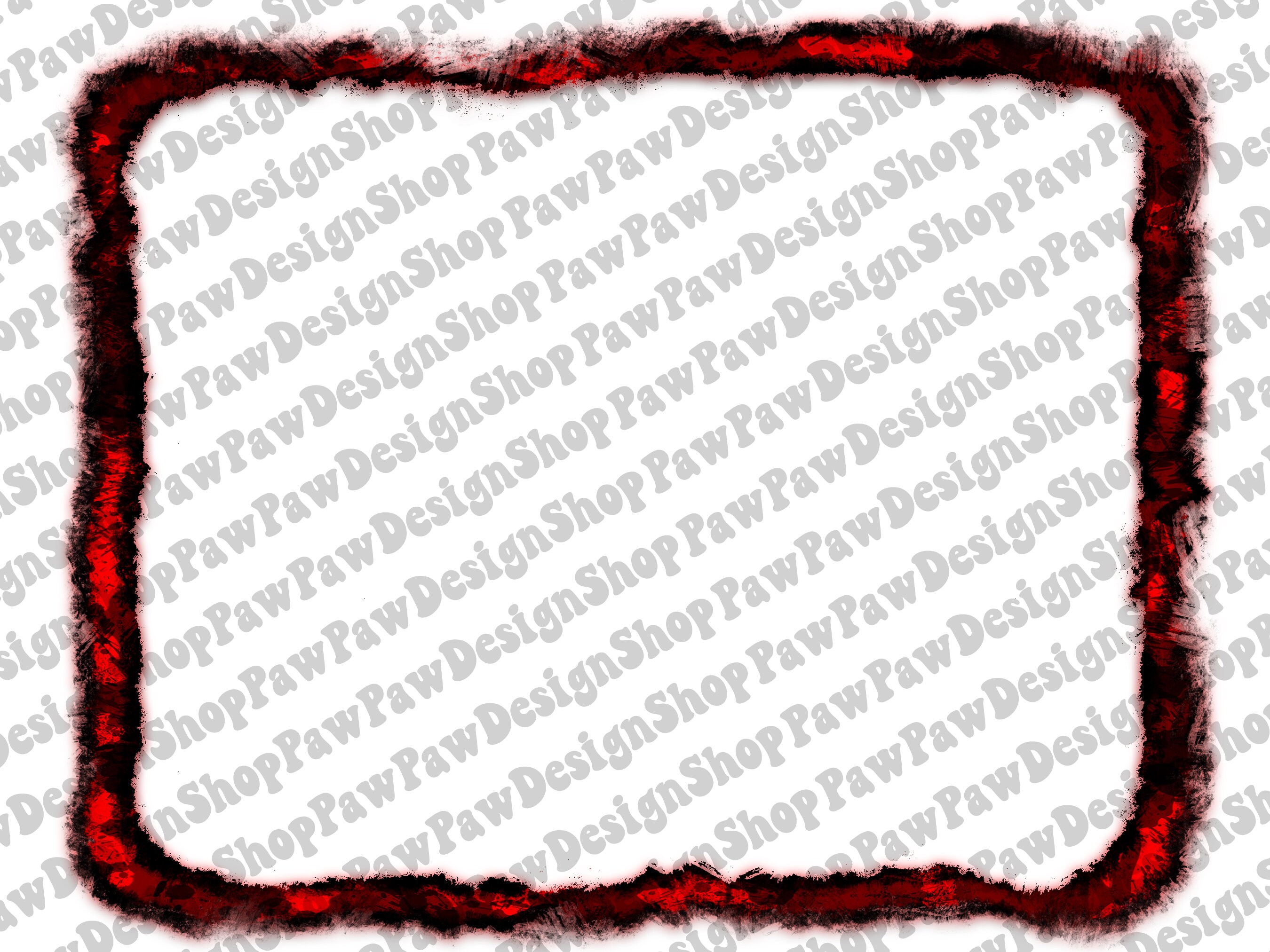 Distressed Red Frame Png, Frame Png, Border Png, Halloween Frame Png ...
