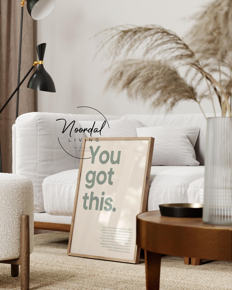 You Got This Poster, Motivational Wall Art for Gym or Office on Matte ...
