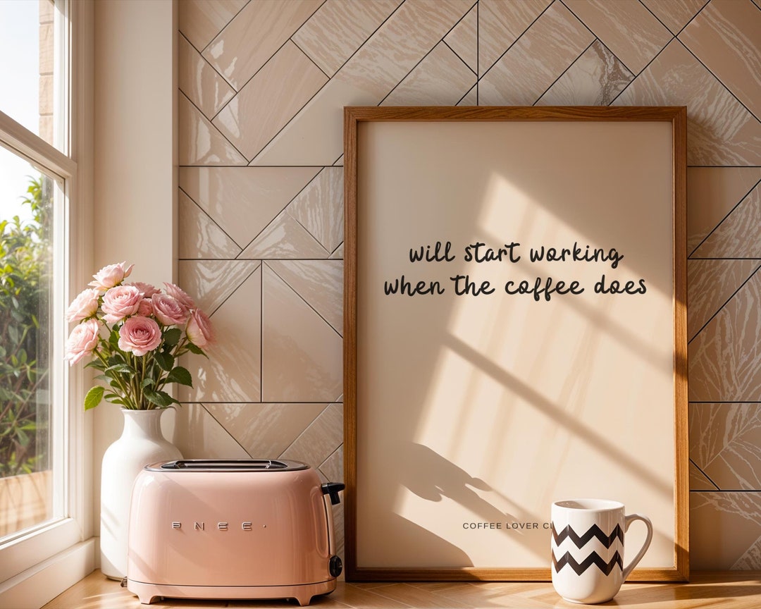 DIGITAL DOWNLOAD Coffee Poster Office Wall Art Coffee Wall Art Trendy ...