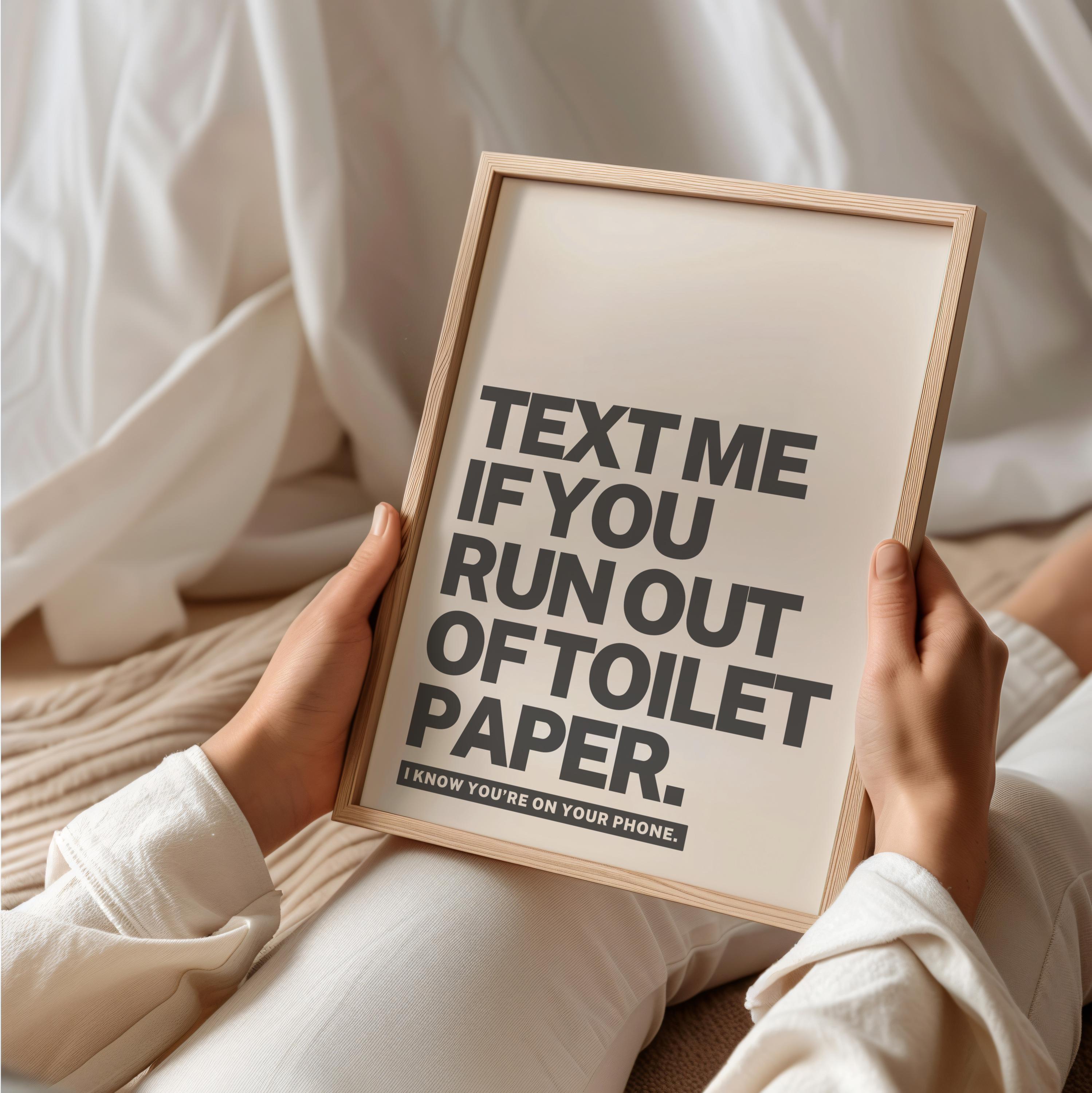 Bathroom Wall Decor Funny Poster Typography Print Guest Toilet WC - Etsy