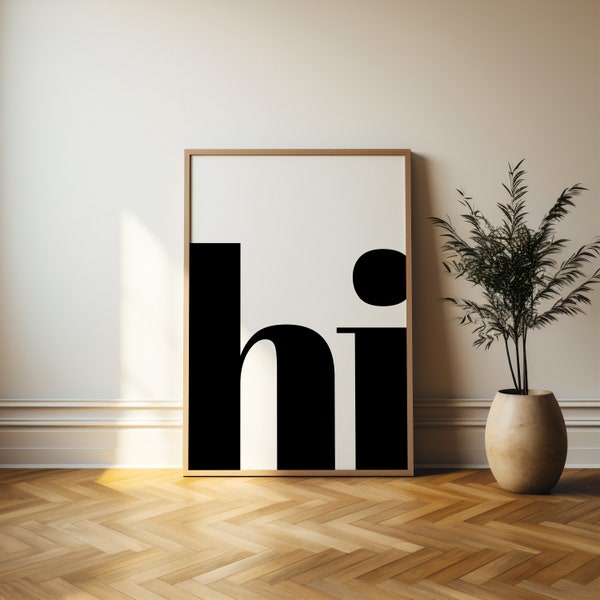 Hello Poster - Etsy UK