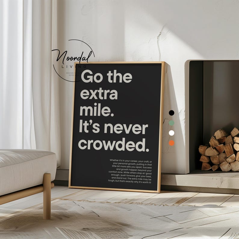 Motivational Poster | Home Gym Decor | Office Wall Art | Different ...