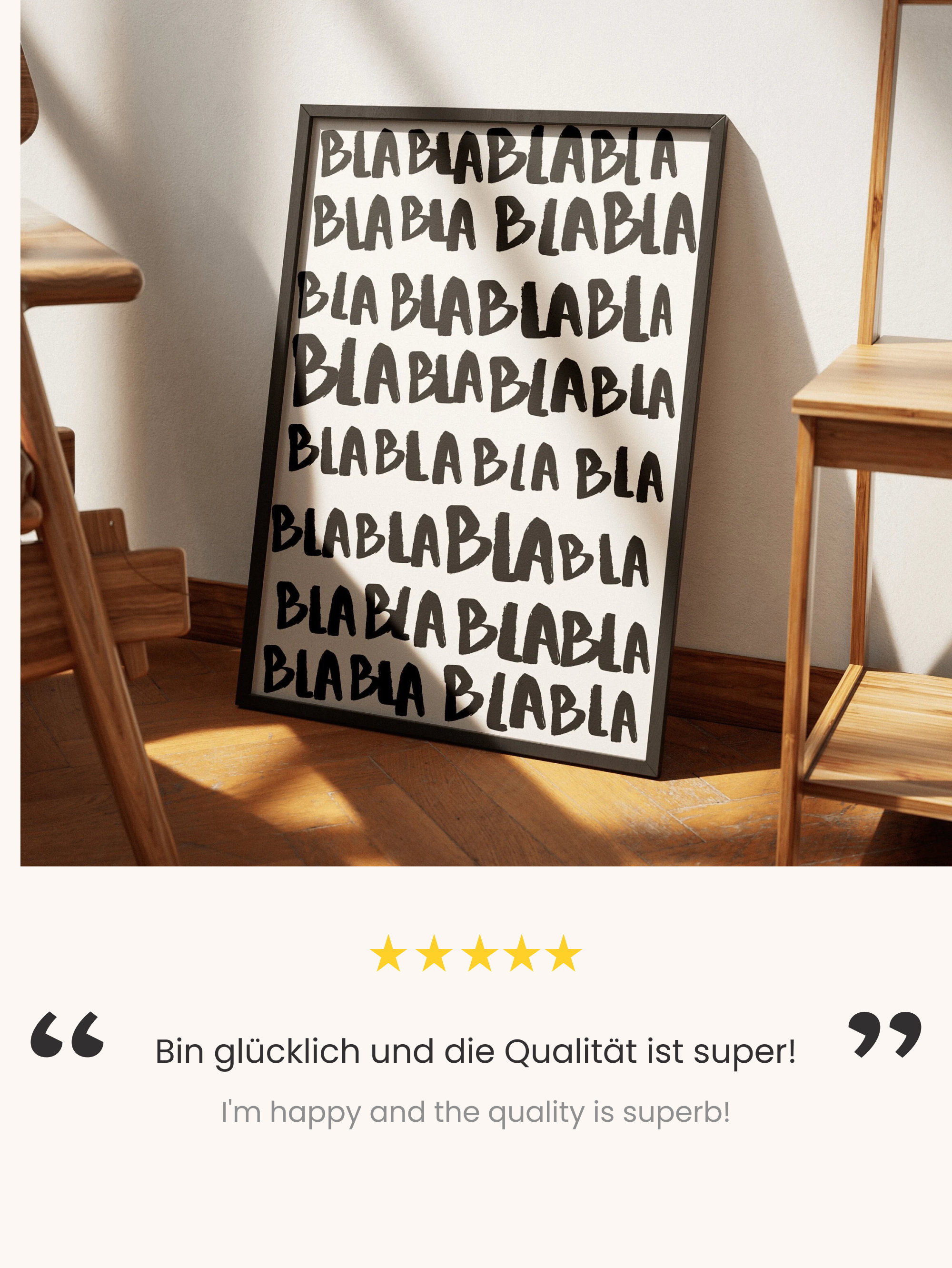 DIGITAL DOWNLOAD Bla Bla Bla Print Blabla Poster Wall Art Funky Decor ...
