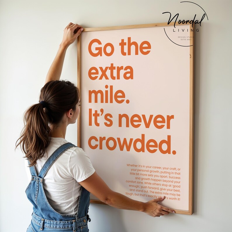 Motivational Poster | Home Gym Decor | Office Wall Art | Different ...