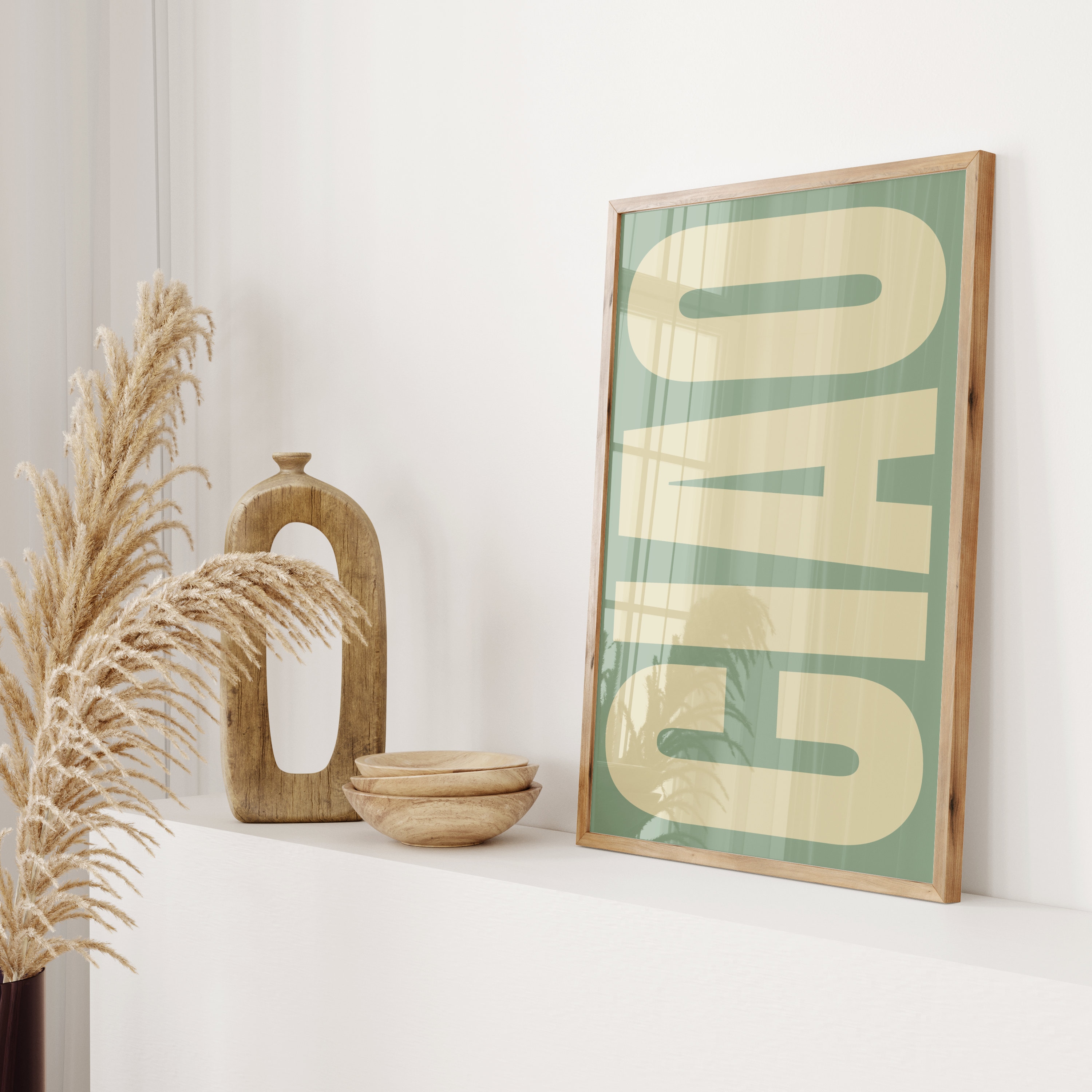 Ciao Poster Sage Green Wall Art Ciao Print Typography Poster Italy ...