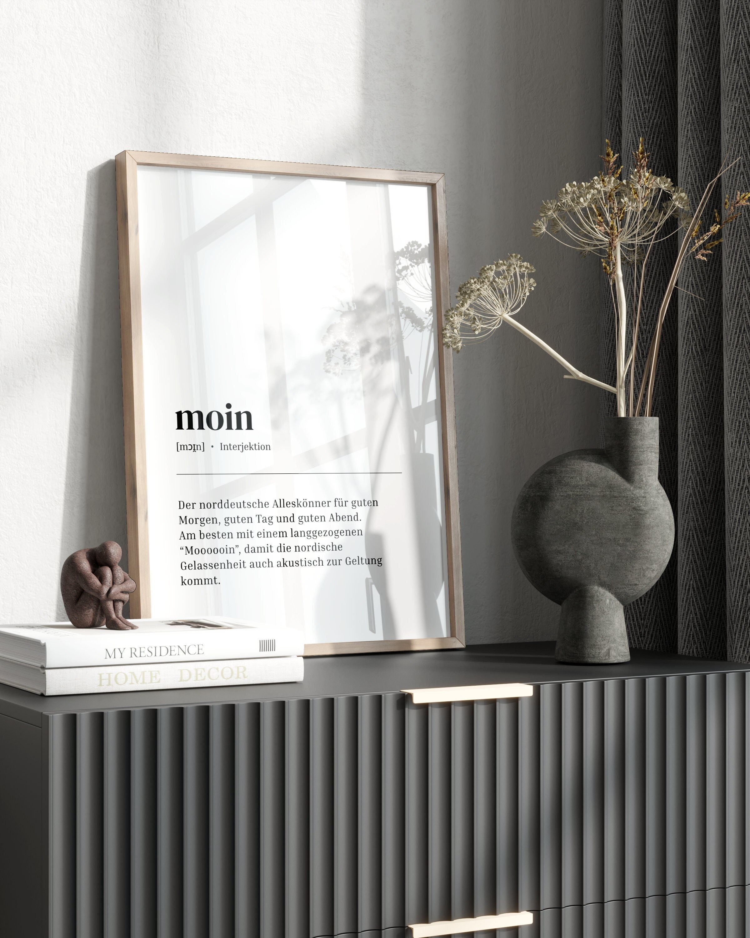 DIGITAL DOWNLOAD Moin Poster Poster German Definition Entryway Decor ...