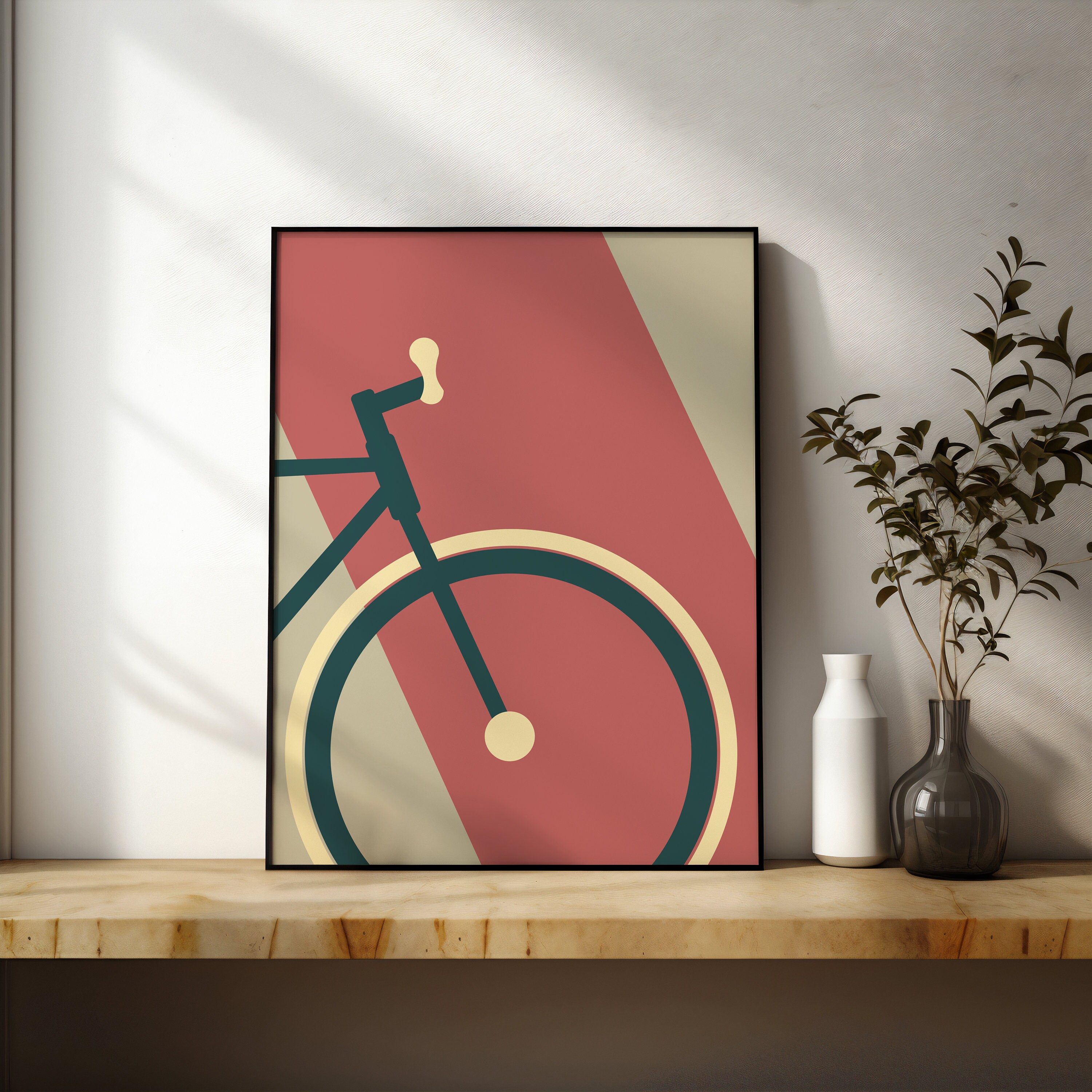Poster Bike Bike Poster Cycle Poster Gift Idea Home Decor Bauhaus ...