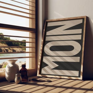 Moin Poster Minimalistic Minimal Entryway Decor Typography Print Hello ...