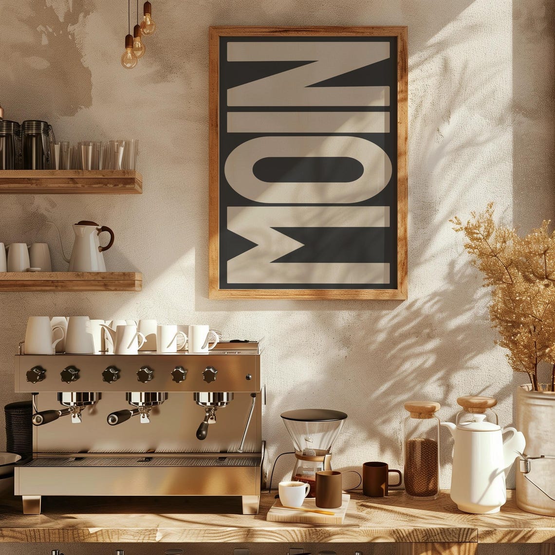 Moin Poster Minimalistic Minimal Entryway Decor Typography Print Hello ...