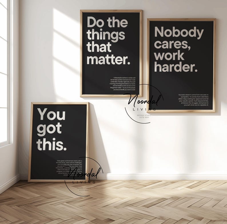 Printable Wall Art, Positive Poster, Do the Things That Matter ...