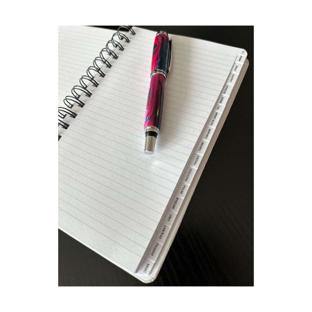 Clinical Rotation/practice Notebook With Medical Specialties Index for ...