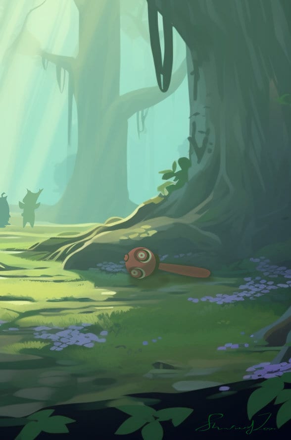 Korok Forest Poster the Legend of Zelda: Breath of the Wild Hyrule ...