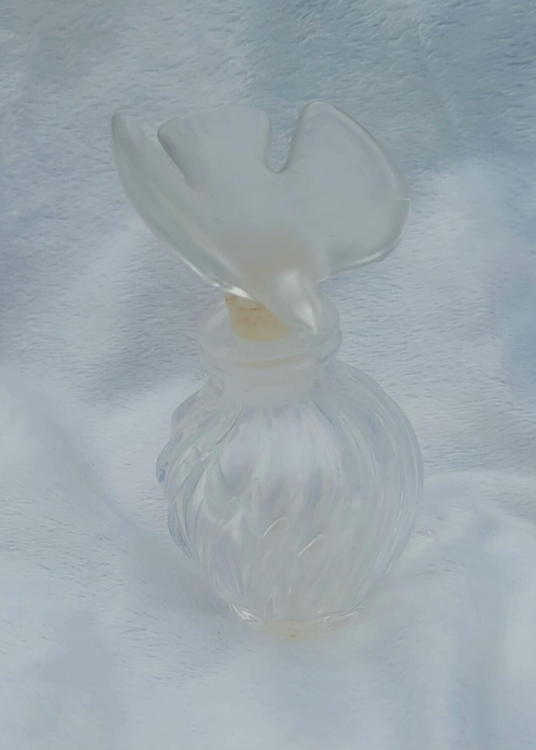 Lalique Dove Topper Perfume Bottle, Vintage Collectable Signed Bottle ...