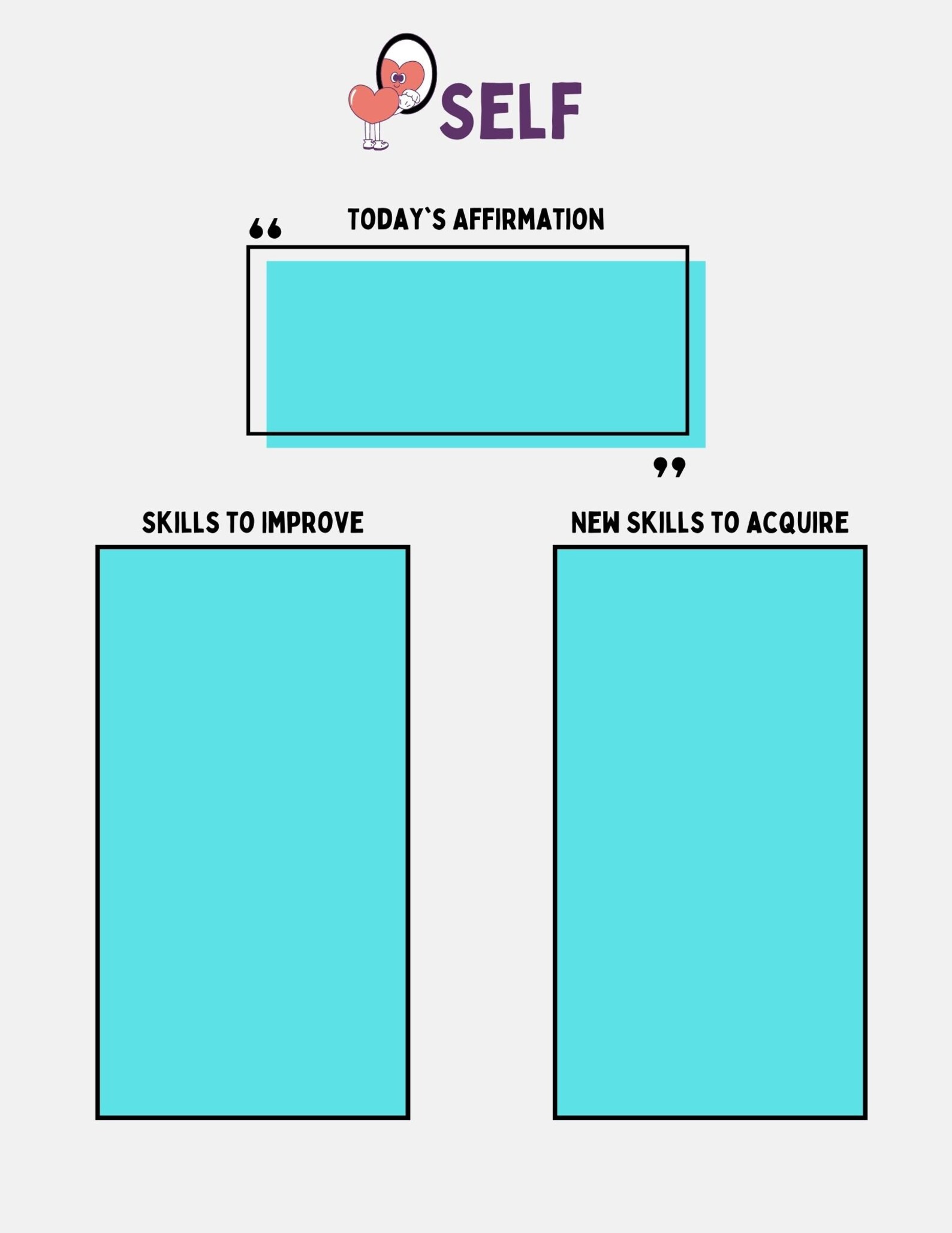 Self Love Journal Bullet Journal Journaling Affirmations - Etsy