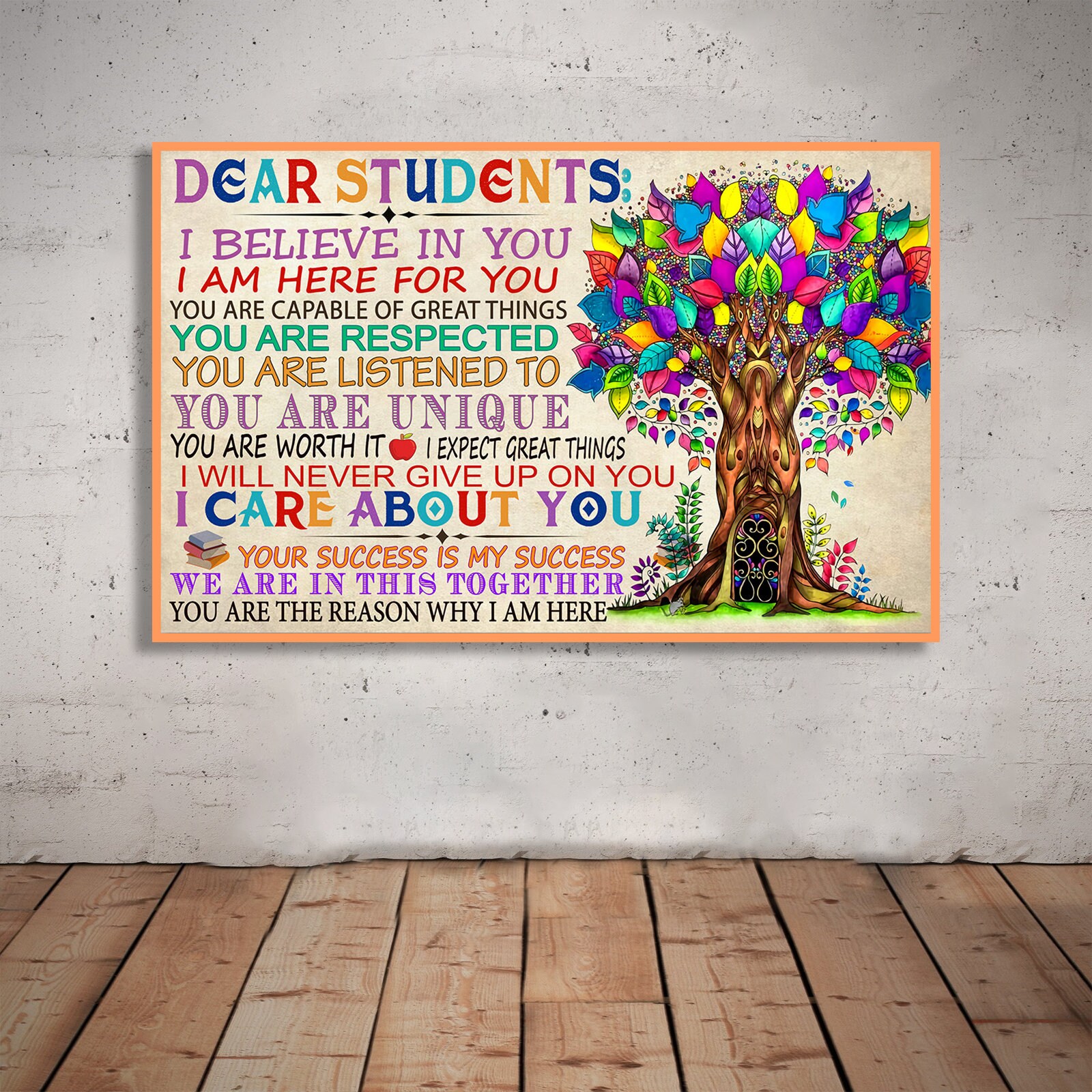 Dear Students I Believe in You I Am Here for You Back to School Poster ...