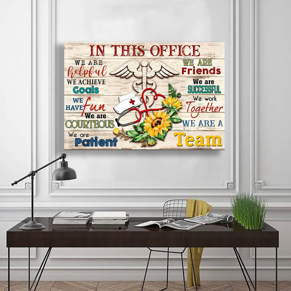 Nurse in This Office Poster, Gift Poster, Office Poster, Poster Home Decor, Nurse Poster, Wall ...