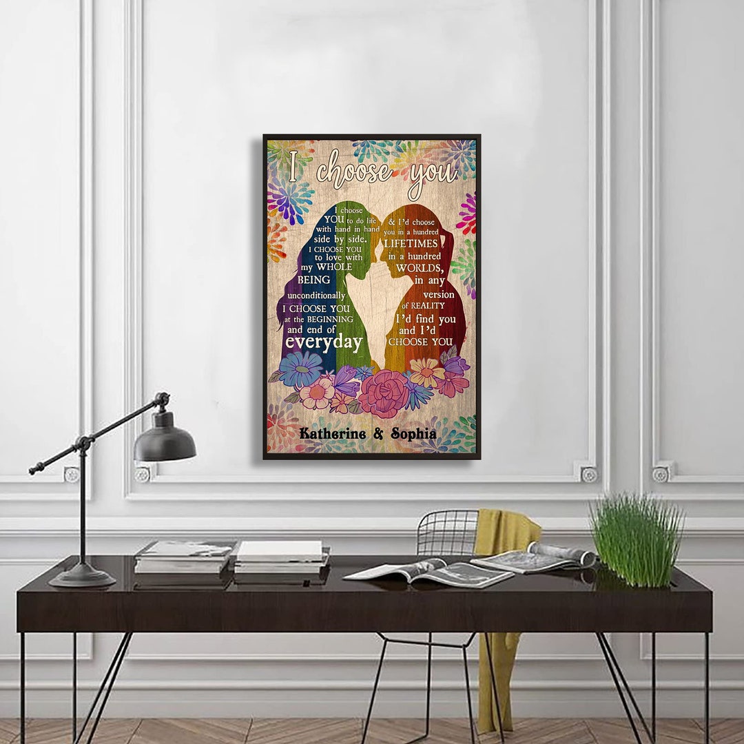 Personalized I Choose You to Do Life With, Hand in Hand, Side by Side ...