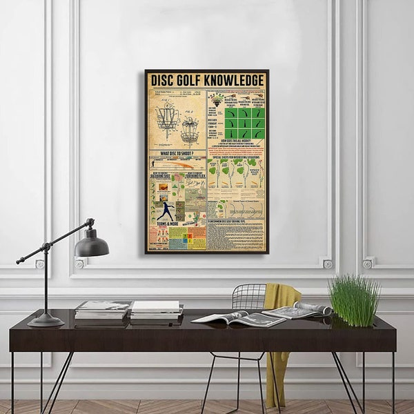 Disc Golf Poster - Etsy