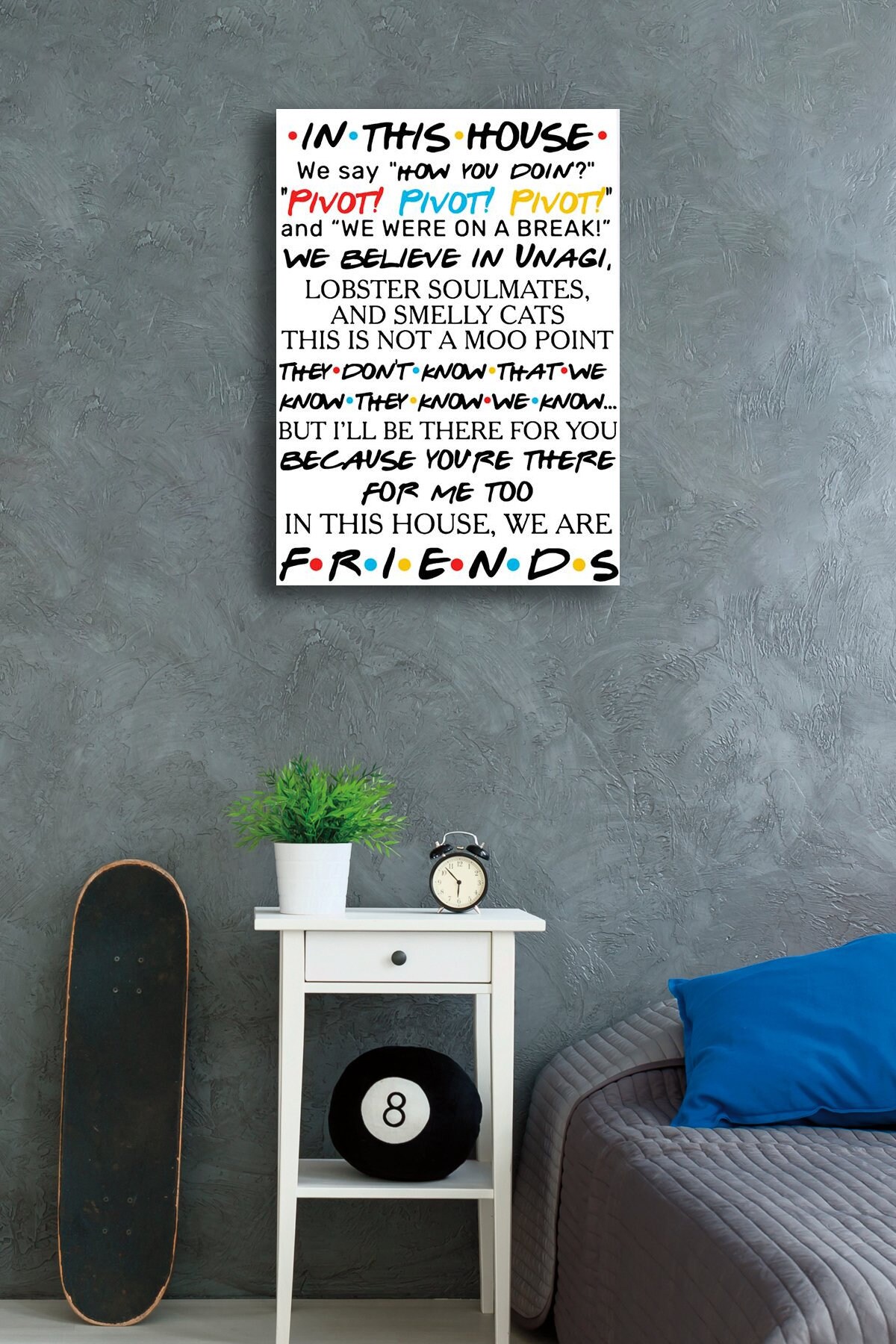 Friend in This House Poster, Vintage Friend Poster, Barnhouse Wall Art ...