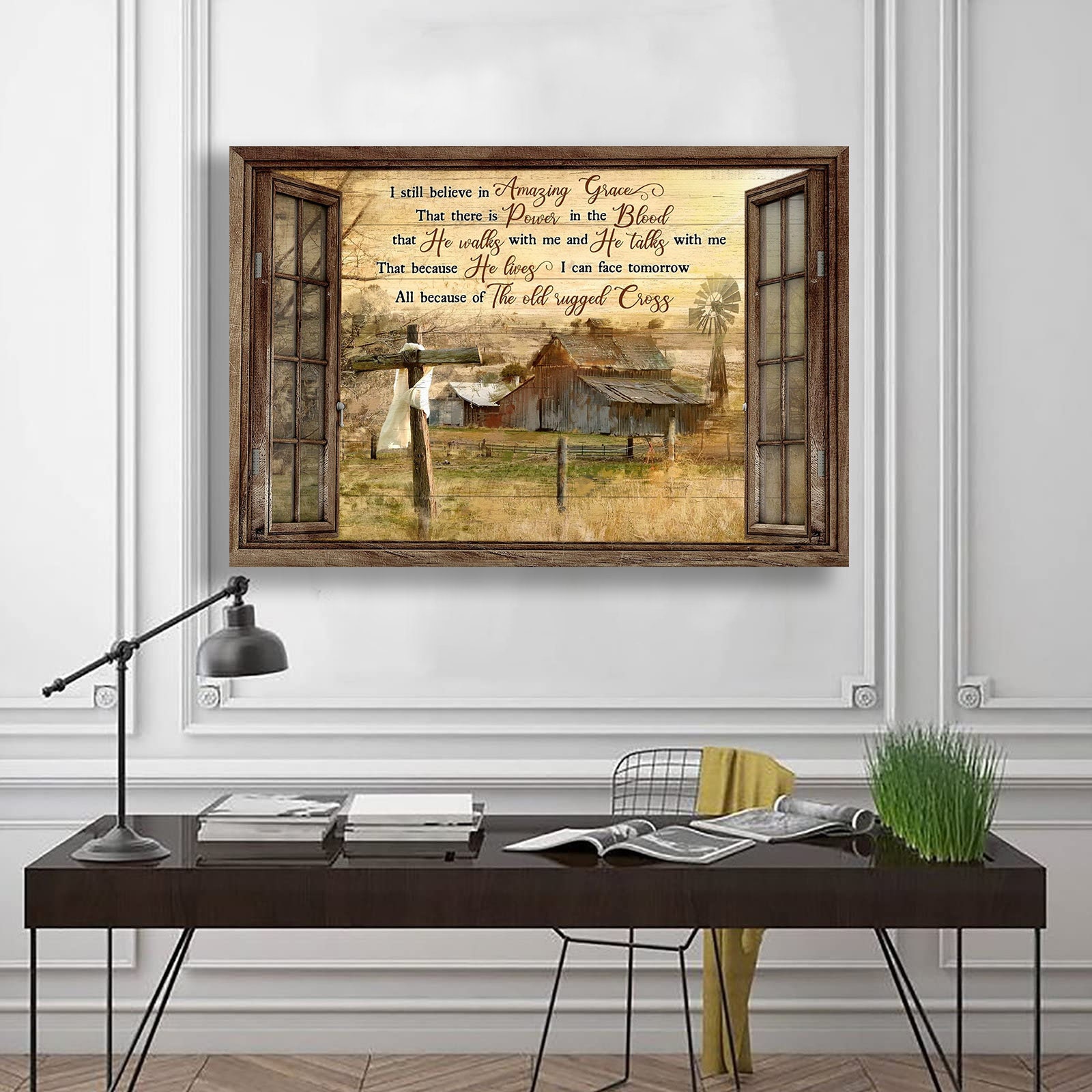 Awesome Life on Farm - I Still Believe in Amazing Grace Window Frame ...