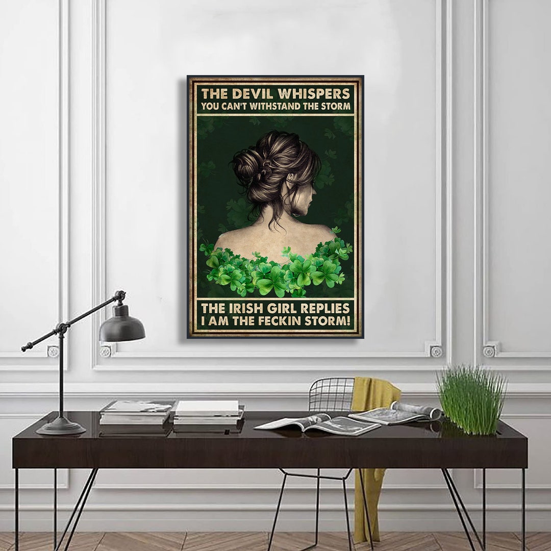 The Devil Whispered, You Cannot Withstand the Storm Poster, Wall Art ...