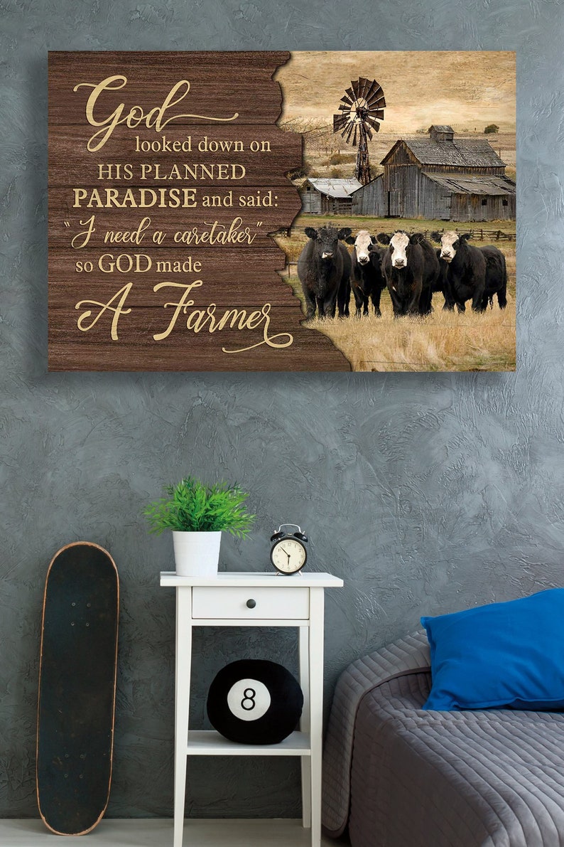 White Face Angus Cattle God Looked Down on His Planned Paradise Farm ...