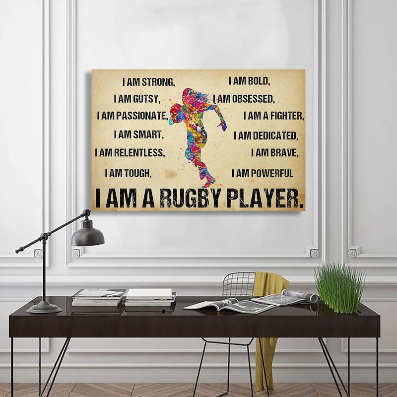 Rugby Art - Etsy