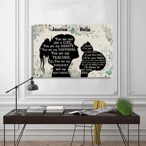 You Are Not Just a Cat Poster, My Best Friend Poster, Girls and Cat ...