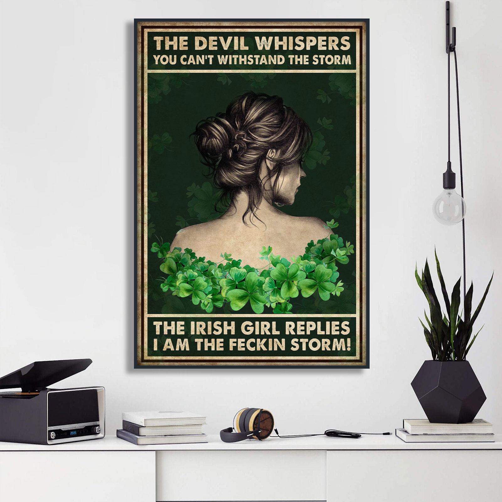 The Devil Whispered, You Cannot Withstand the Storm Poster, Wall Art ...