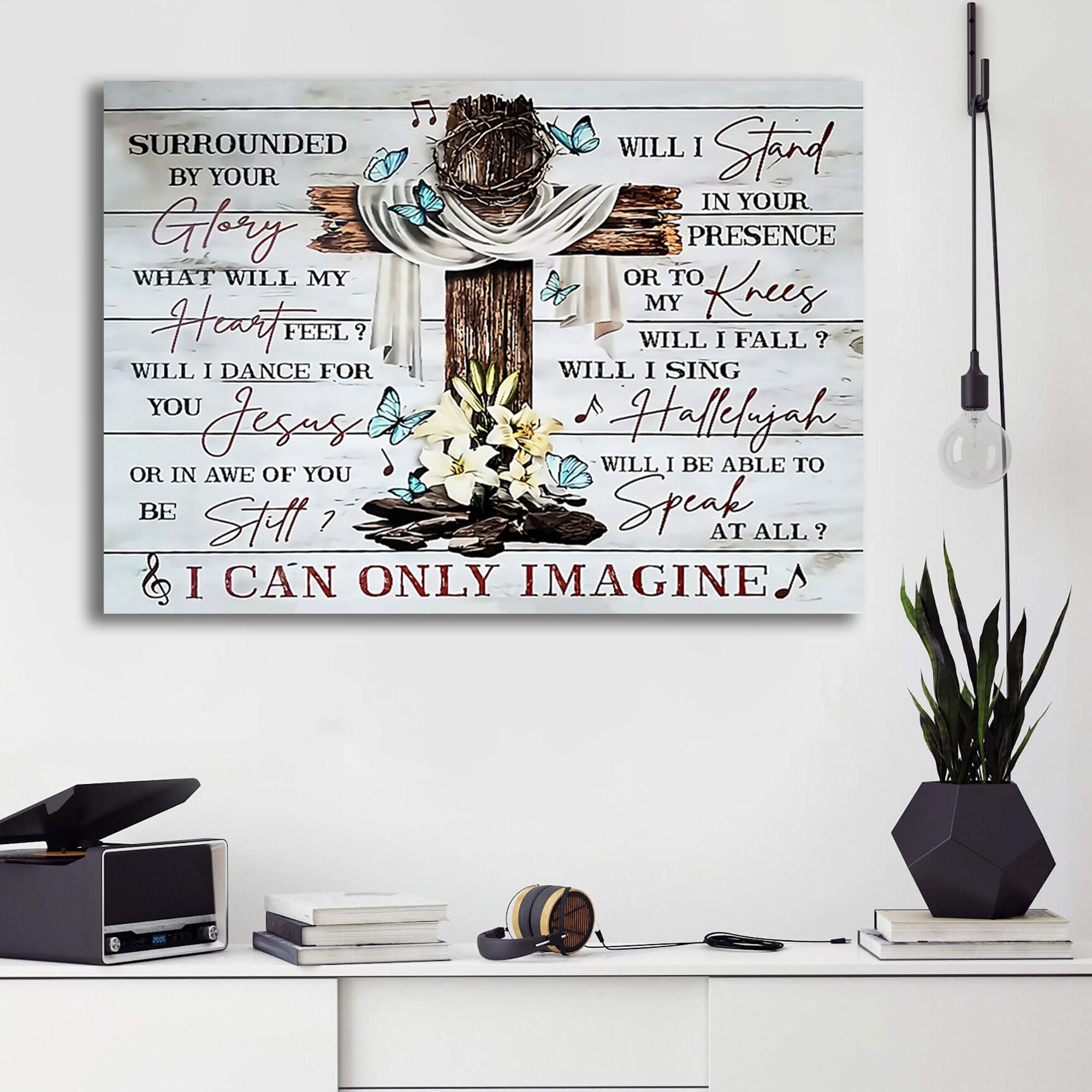 I Can Only Imagine Jesus Landscape Poster, Vintage Jesus Poster ...
