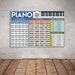 Piano Knowledge – Piano Chord Chart Poster, Wall Art Home, Piano Lesson ...