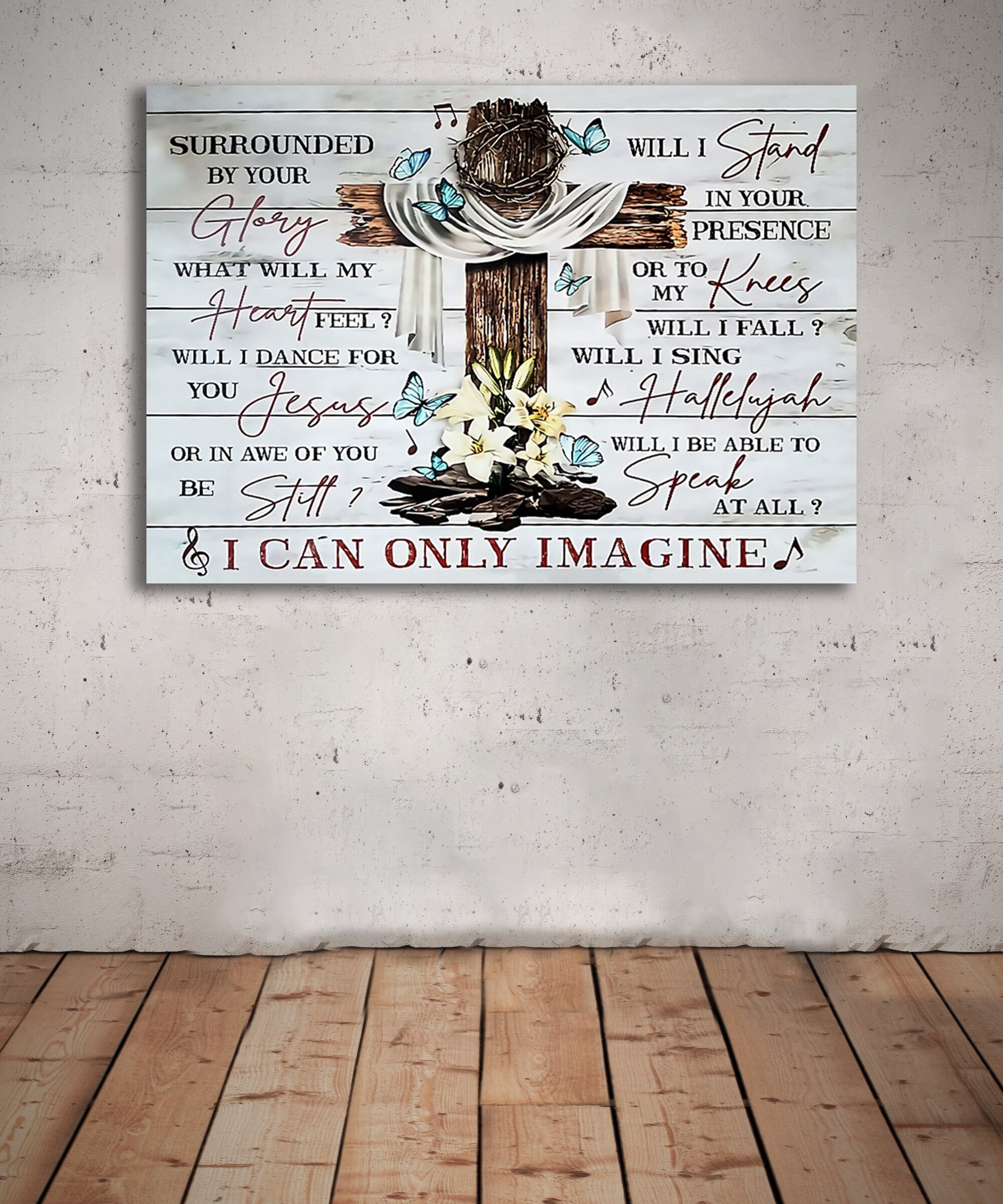 I Can Only Imagine Jesus Landscape Poster, Vintage Jesus Poster ...