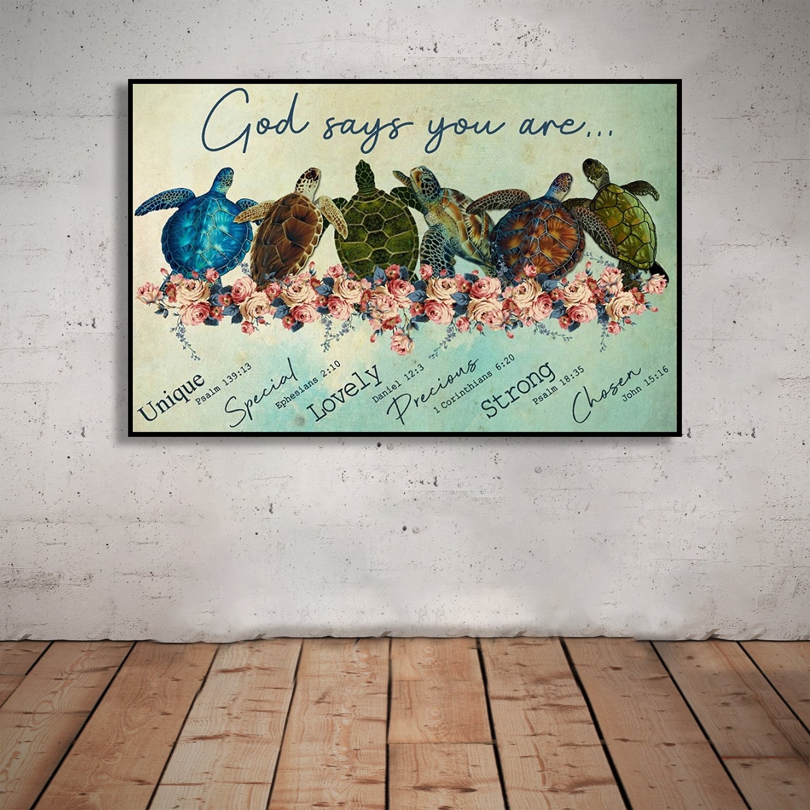 Turtle God Says You Are Poster Poster Gift Family Turtle - Etsy