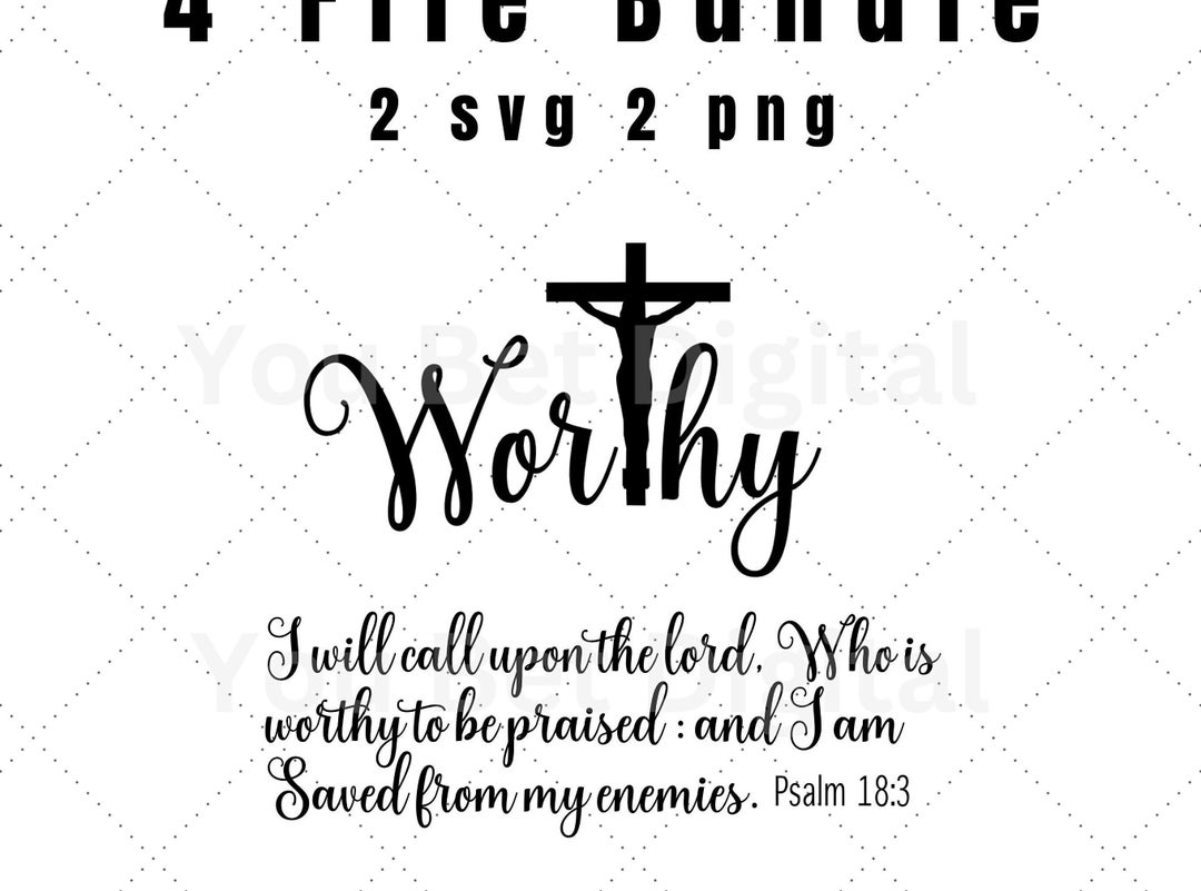 Scipture Svg Worthy Svg God Svg Cross Easter SVG Christian Svg Bundle ...
