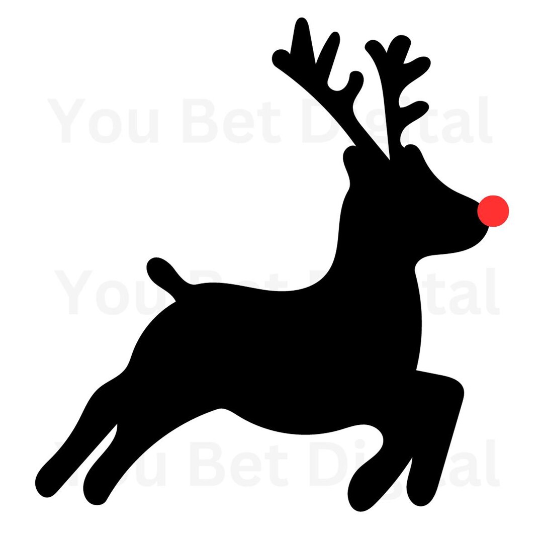 Rudolph Svg Reindeer Svgrudolph Frame Svgsilhouette Circut - Etsy