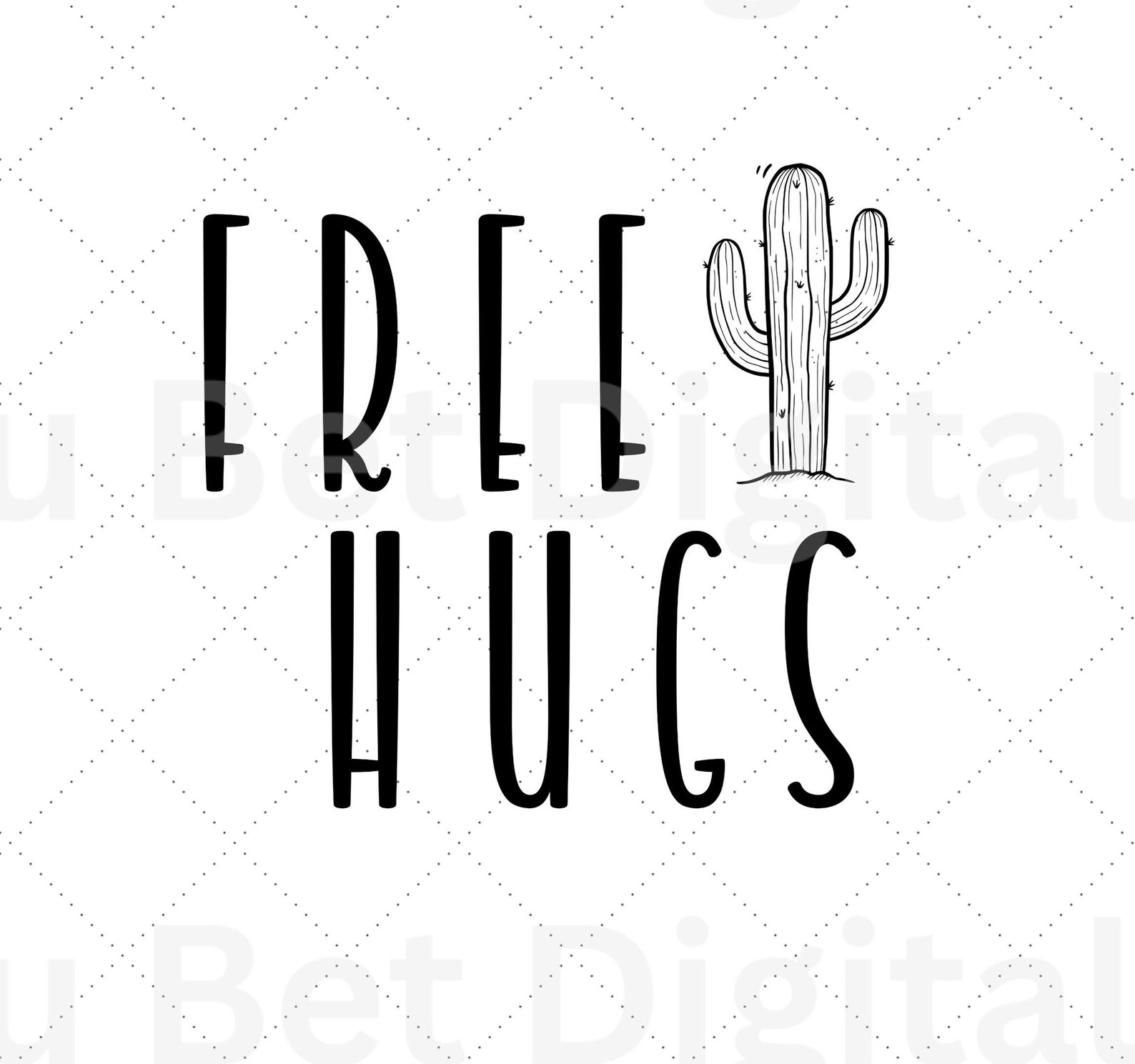 Cactus Svg , Succulent Svg , Free Hugs Svg , Not a Hugger , Svg Png ...