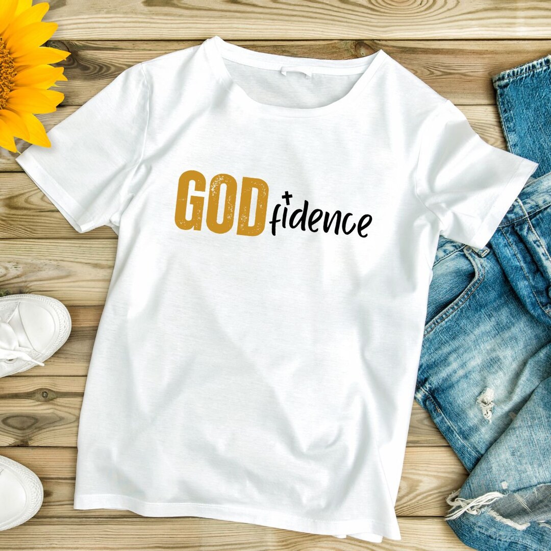 Godfidence Svg | God Fidence Knowıng L Can't but He Can Svg, Faith Svg ...