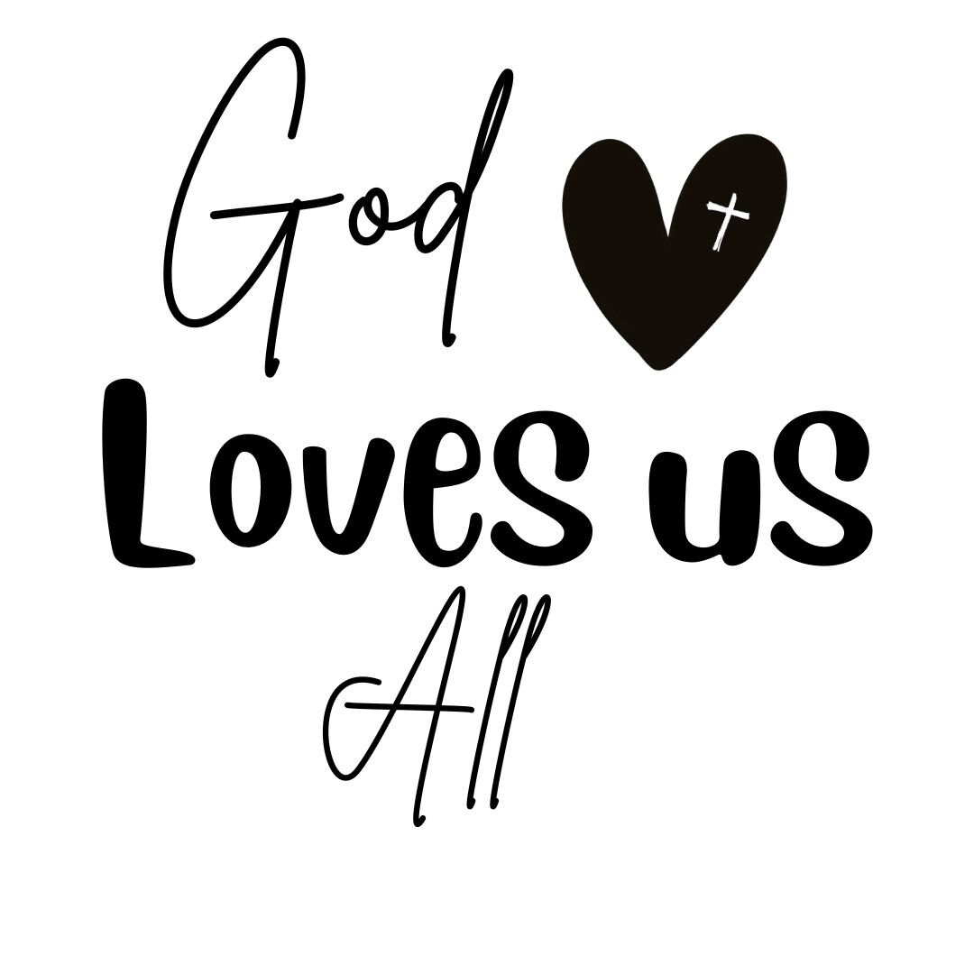 Dios nos ama a todos SVG PNG PDF Jpeg - Etsy México