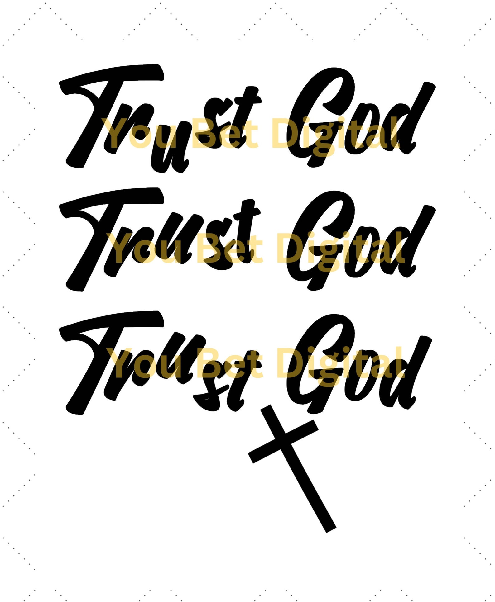 Trust God Svg Png Pdf Jpeg , Christian Svg Bundle , Pray Svg , Cross ...