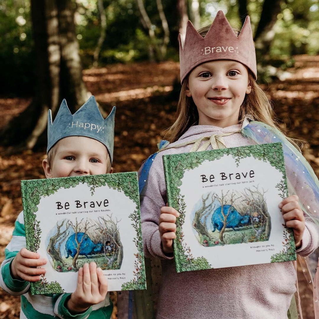 Personalised Book, Mindfulness, Blue Dragon, Be Brave, Children, Gift ...
