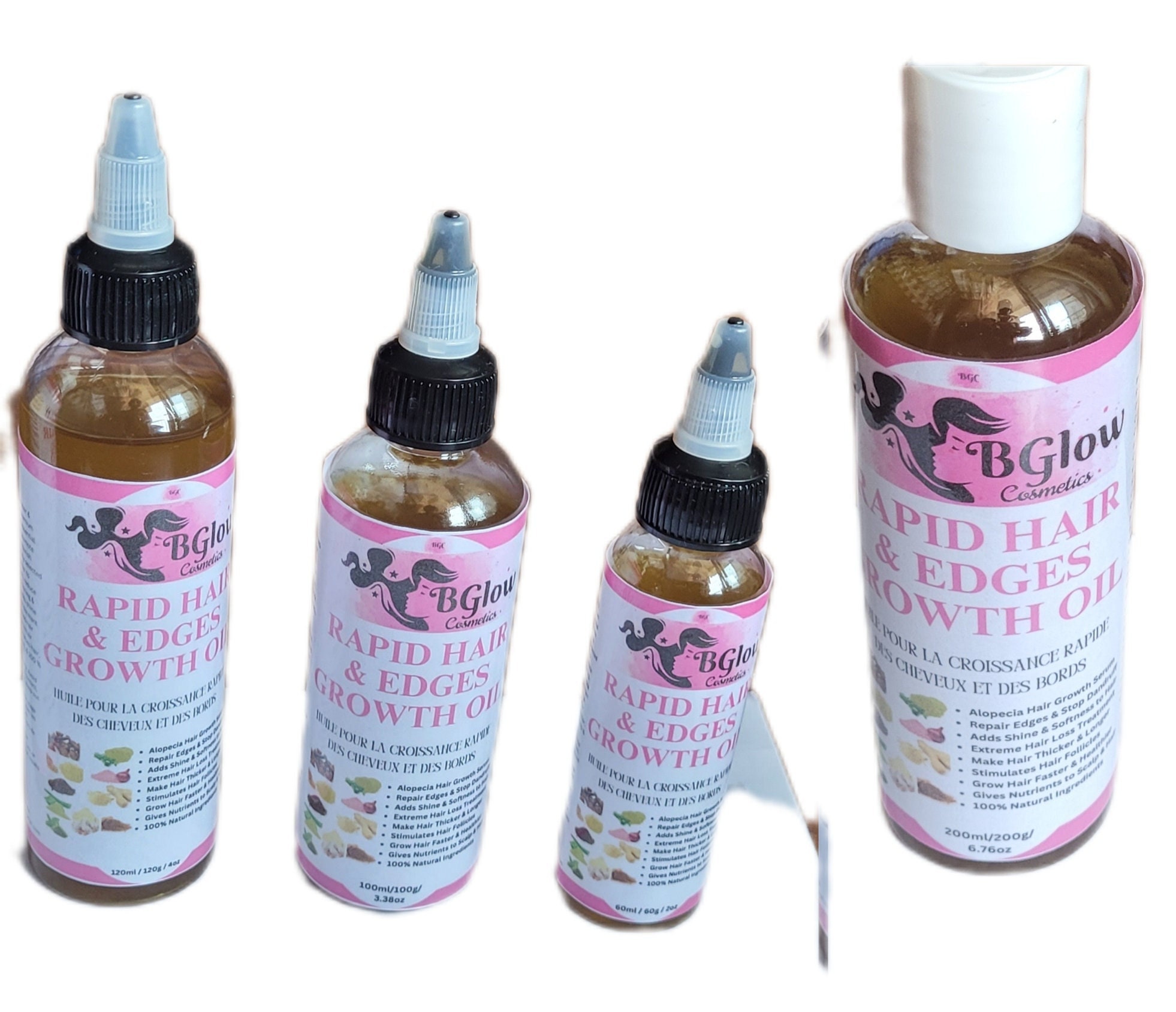 Rapid Hair and Edges Growth Oil / Extreme Hair Loss Treatment / Hair ...
