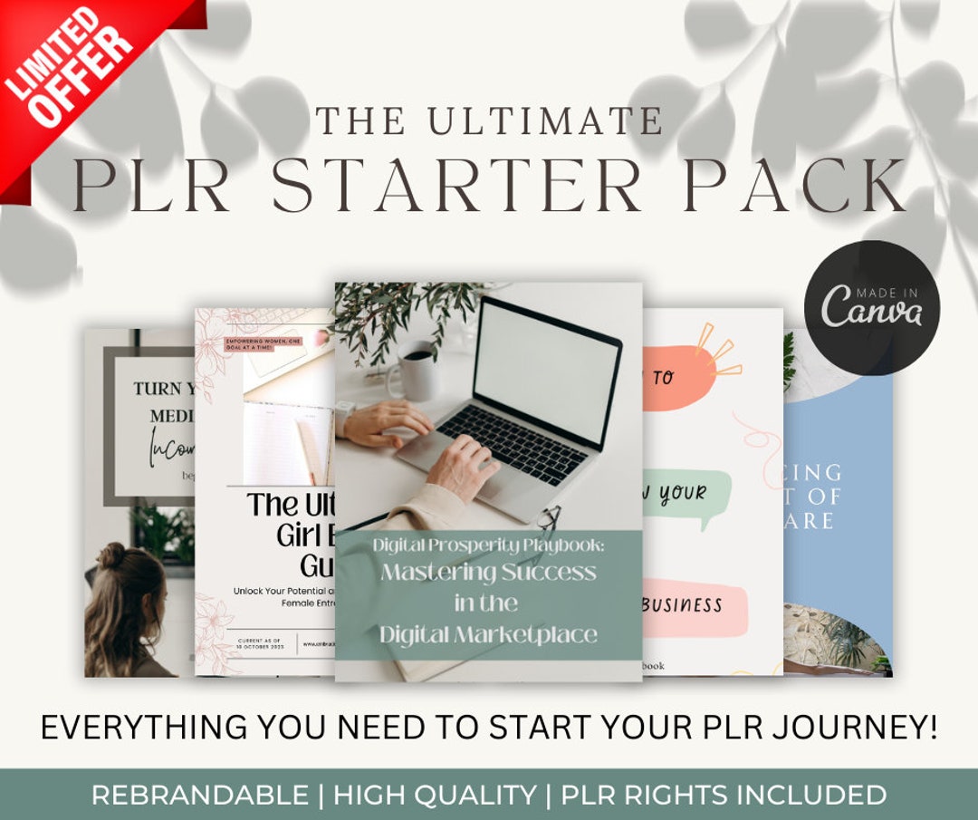 The Ultimate PLR Starter Pack & How to Guide Unlock - Etsy UK